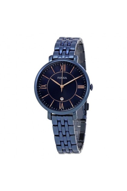 Jacqueline Three-Hand Date Blue Stainless Steel Ladies Watch | ES4094