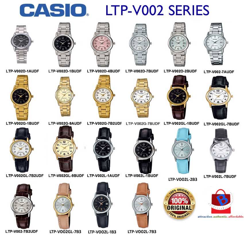 Casio LTP-V002 Series Original & Genuine Watch