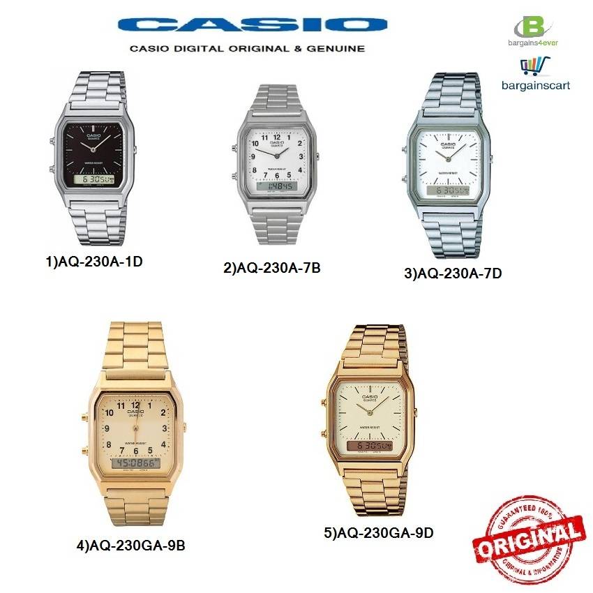 Casio Original & Genuine Watch AQ-230A / AQ-230GA Series