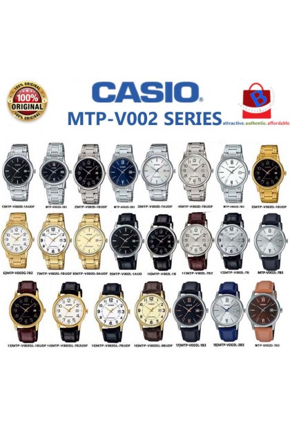 Casio MTP-V002 Series Original & Genuine Watch