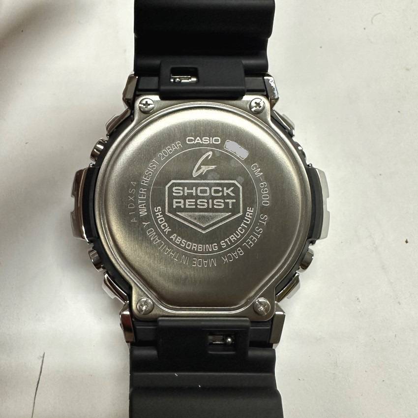 (EURO SET) Casio G-Shock GM-6900-1ER Standard Digital Metal-Covered Bezel Watch GM-6900-1E / GM ...