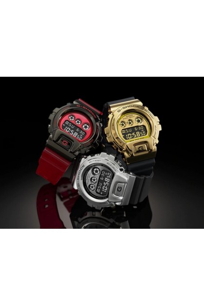 (EURO SET) Casio G-Shock GM-6900-1ER Standard Digital Metal-Covered ...