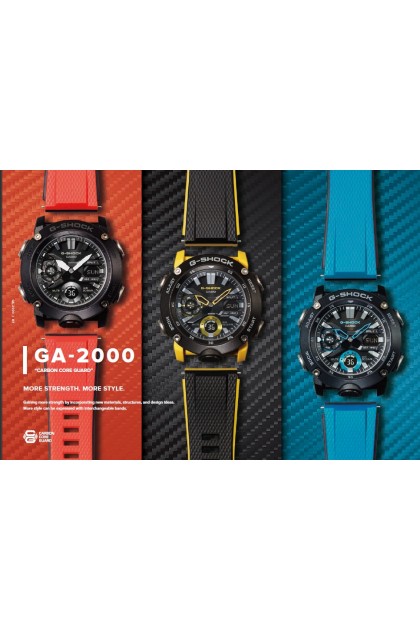 Casio G-Shock GA-2000-1A2DR Kuching Analog Digital Men's Watch GA-2000 ...