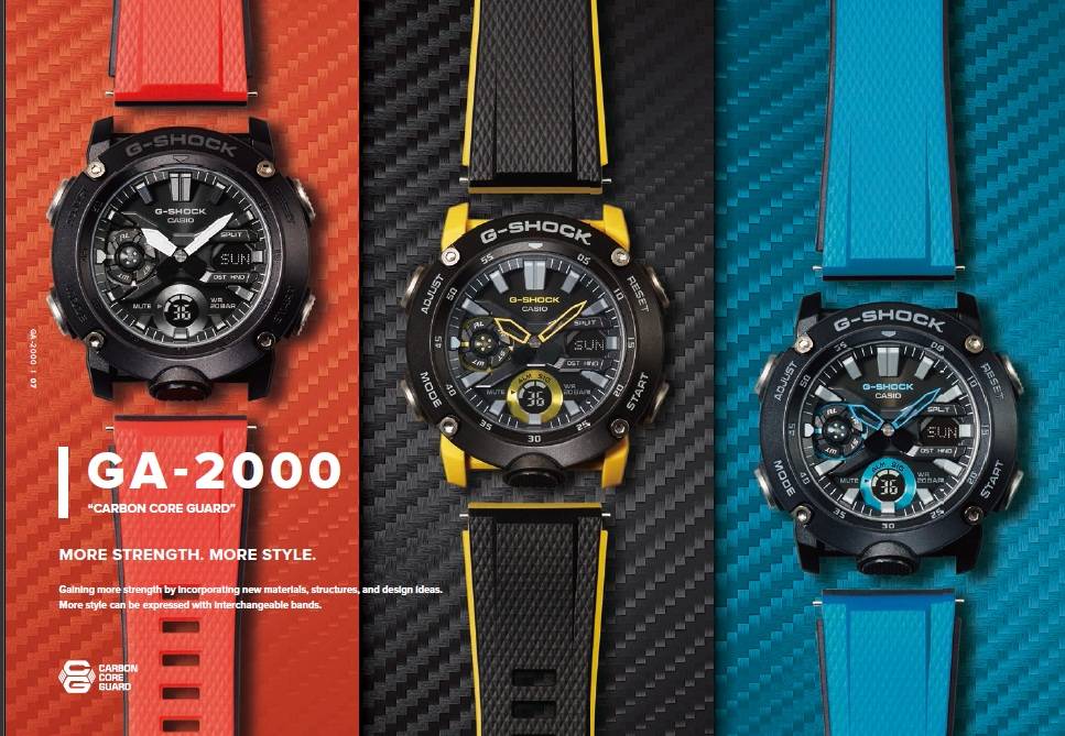 Casio G-Shock GA-2000-1A2DR Kuching Analog Digital Men's Watch GA-2000 ...